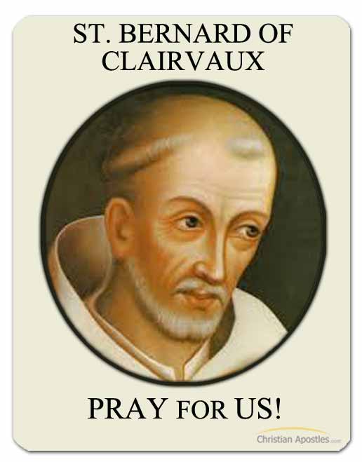 St. Bernard of Clairvaux – christianapostles.com St. Bernard of Clairvaux – christianapostles.com