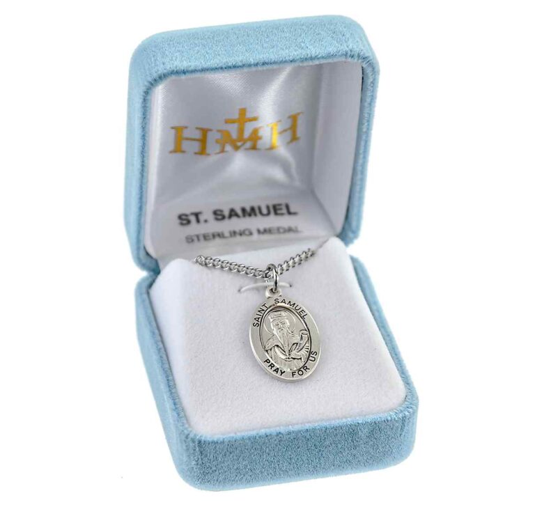 St. Samuel Patron Saint Medal – Oval – 20 Inch Chain ...