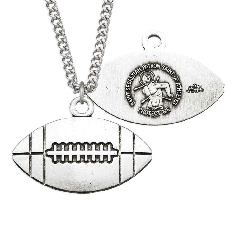 St. Sebastian – Football – Patron Saint Medal – christianapostles.com
